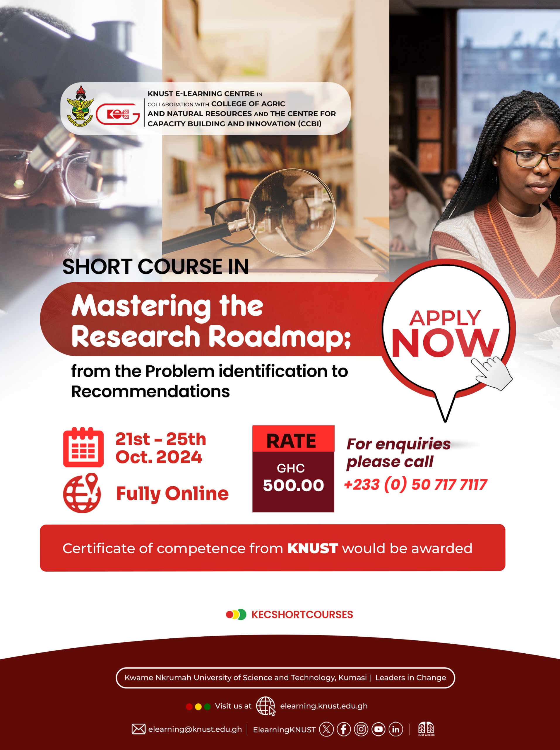 Mastering the Research Roadmap | Elearning, KNUST